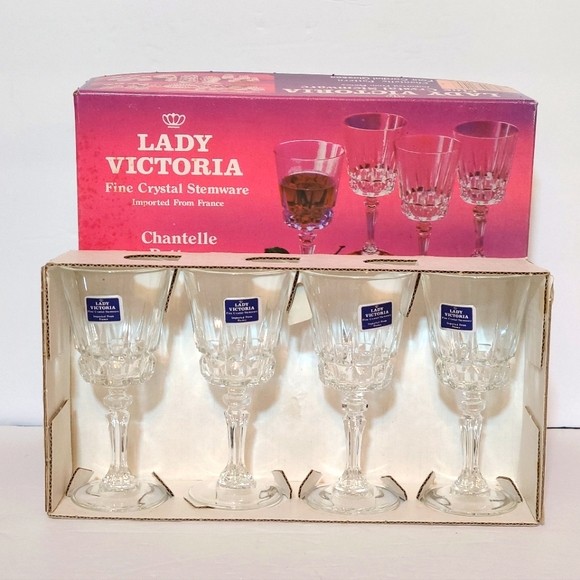 Lady Victoria | Dining | Lady Victoria Set Of 6 Fine Crystal Stemware ...